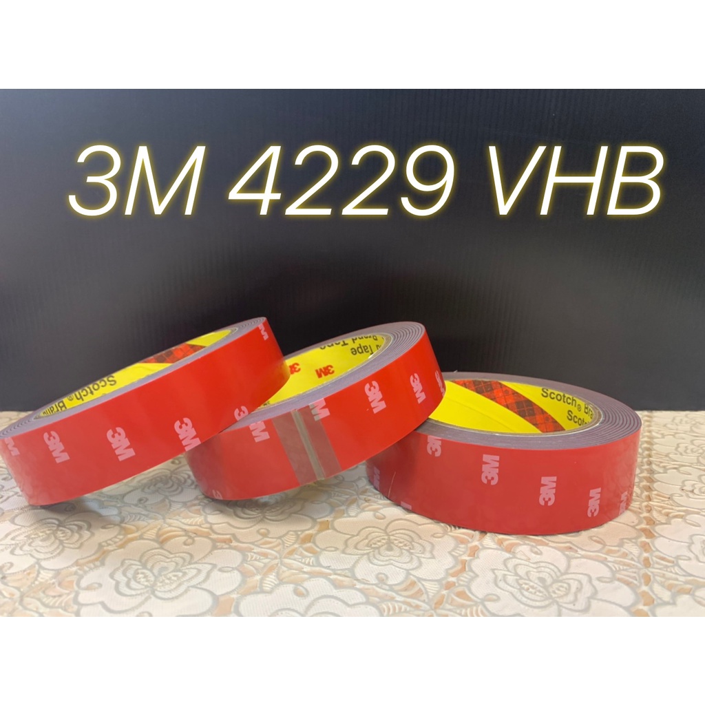 (台灣3M經銷商貨/貨源清楚)3M 4229P 4218 7120 與VHB同等級 超強雙面膠 雙面膠帶 壓克力泡棉膠 | 蝦皮購物