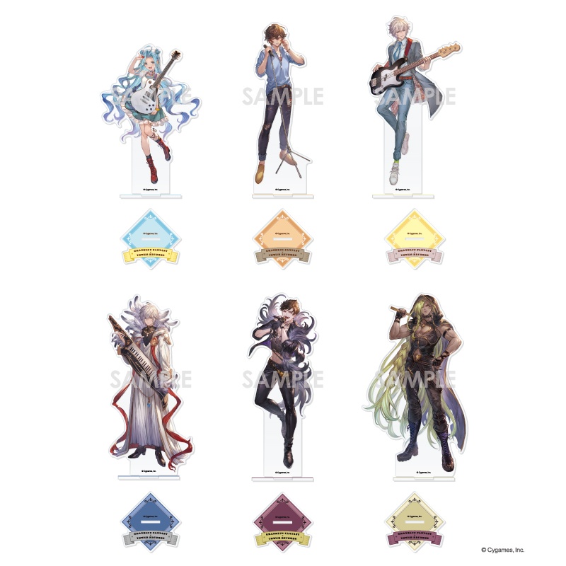 現貨 GBF 碧藍幻想 × TOWER RECORDS 官方合作商品 天司 路西菲爾 聖德芬 壓克力 立牌 | 蝦皮購物