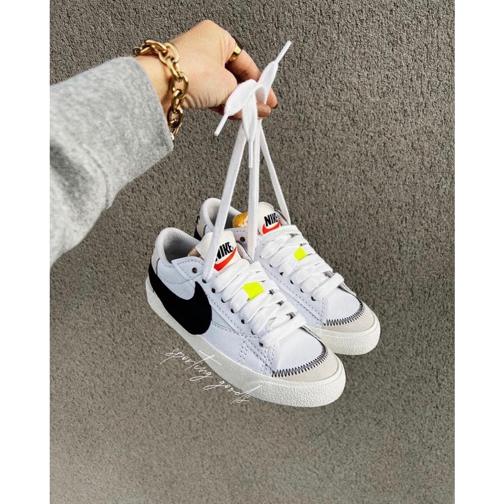 S.G NIKE BLAZER LOW'77 JUMBO DQ1470-101 DN2158-101 白黑 大勾 男女鞋 | 蝦皮購物