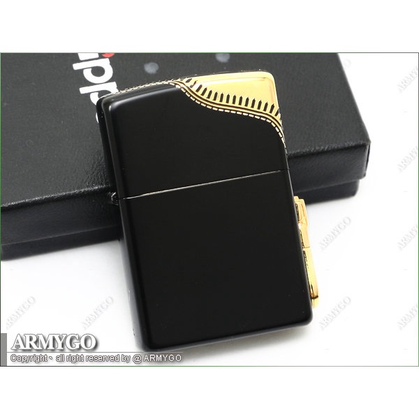 【ARMYGO】ZIPPO原廠打火機-日系-立體拉鍊系列- B (金色款) | 蝦皮購物