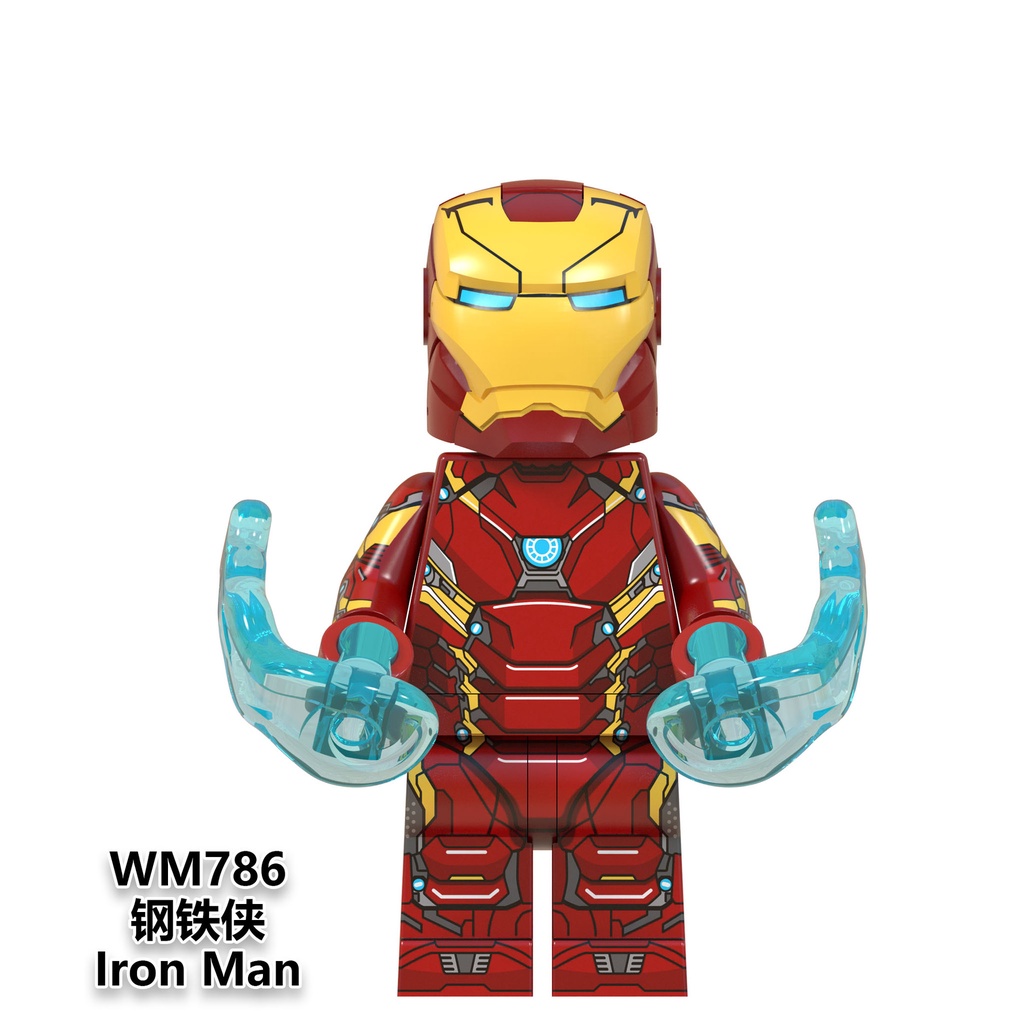 MARVEL Minifigures 積木玩具漫威復仇者聯盟系列鋼鐵俠滅霸美國隊長 | 蝦皮購物