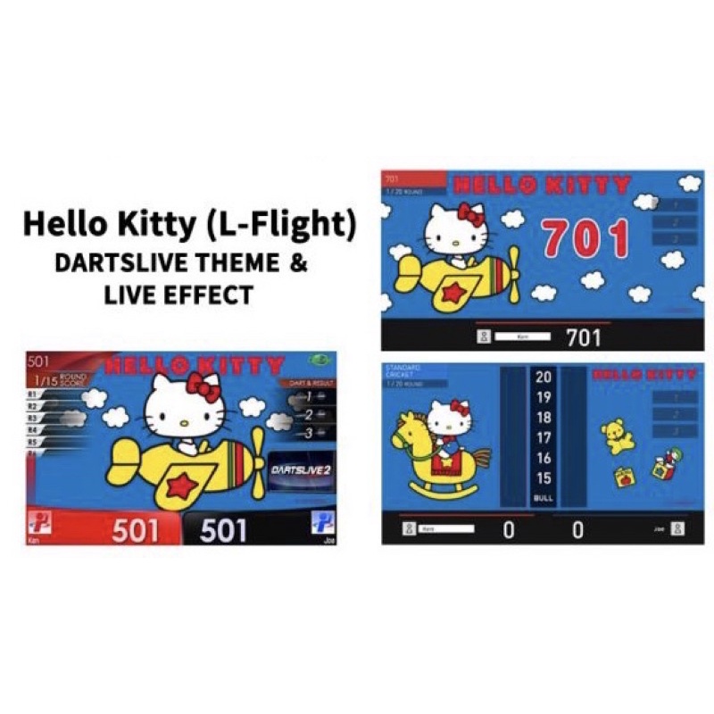 【日本絕版桌布🎀序號 】 ️ Hello Kitty x DartHive 限定D2 & D3 飛鏢桌布 #三麗鷗 | 蝦皮購物