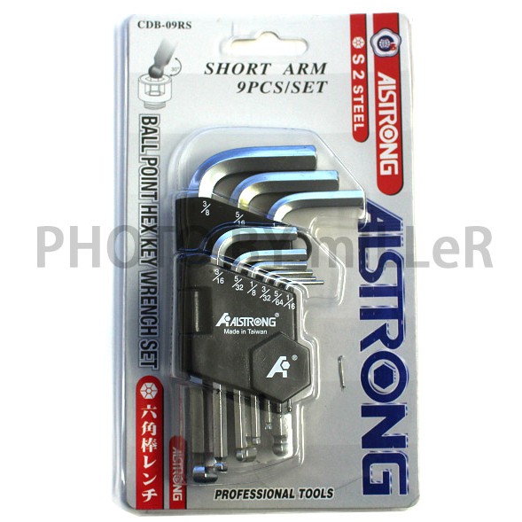 【含稅-可統編】ALSTRONG CDB-09MS CBD-09RS S-2 白球短型 六角板手組 9支組 | 蝦皮購物