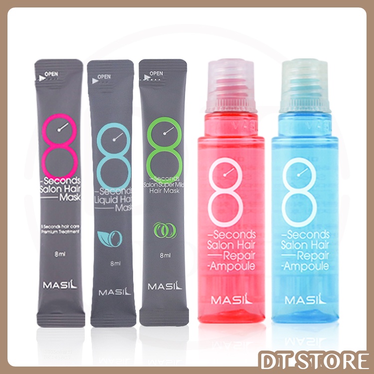 韓國 MASIL 8秒沙龍護髮膜 單包 8ml 護髮安瓶 15ml 隨身包 旅行包【DT STORE】【0008309】 | 蝦皮購物