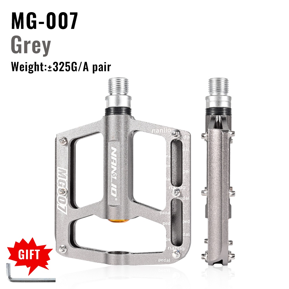 Nanlio MG007 超輕自行車踏板 3 密封軸承自行車鋁合金山地車踏板自行車扁平 BMX 自行車配件 | 蝦皮購物
