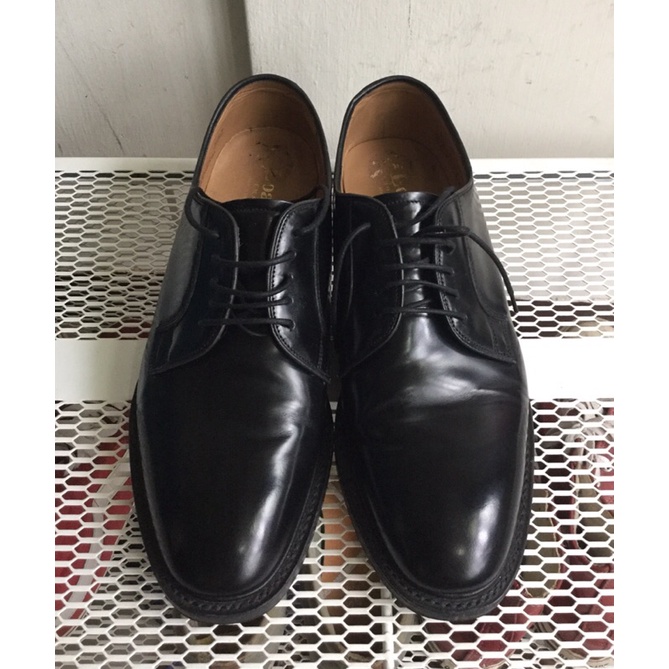 已售出。#英國手工製Loake Derby Shoes 黑色木底德比鞋/ 啞光面 | 蝦皮購物