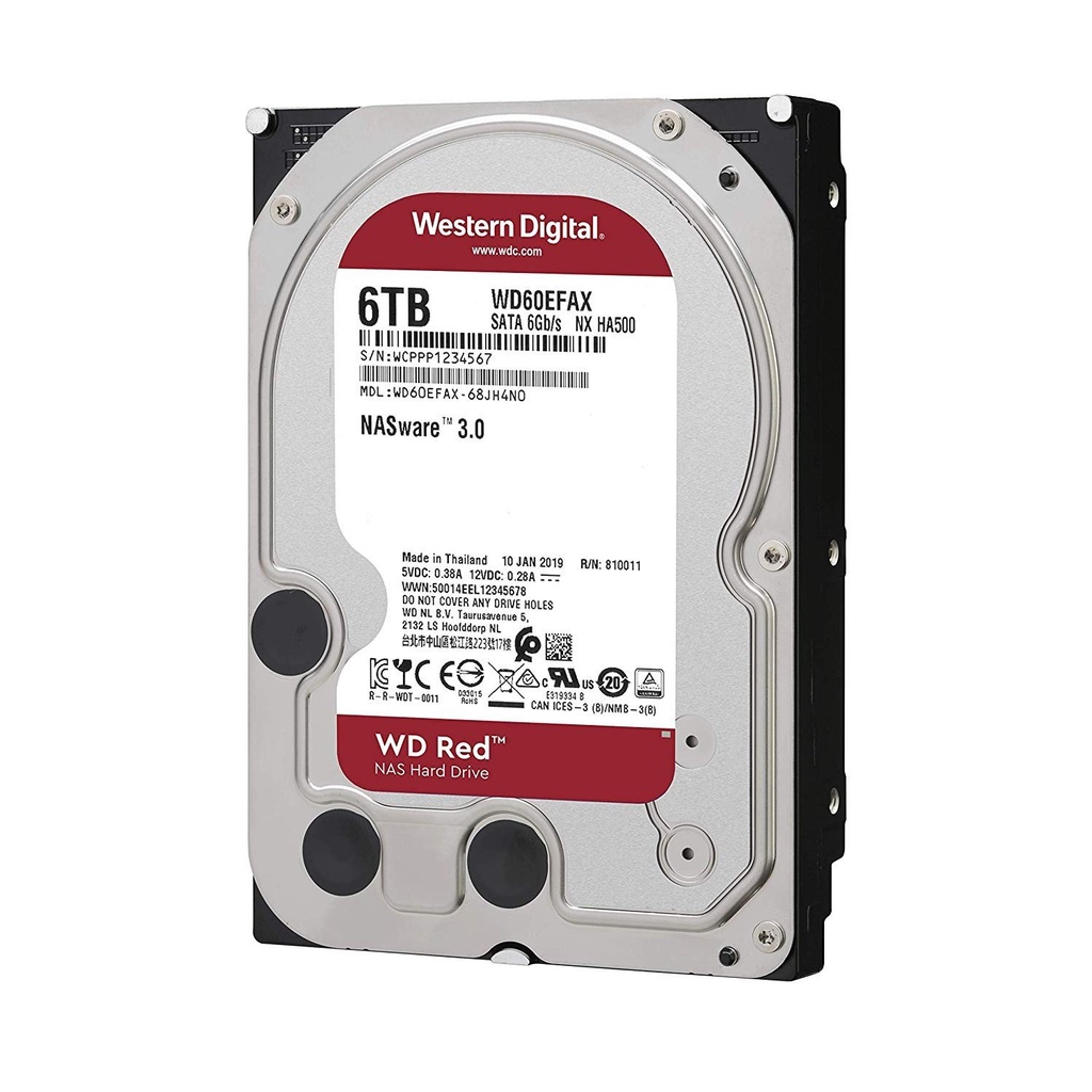 WD 6TB 紅標 NAS 硬碟 (WD60EFRX, 6T) | 蝦皮購物