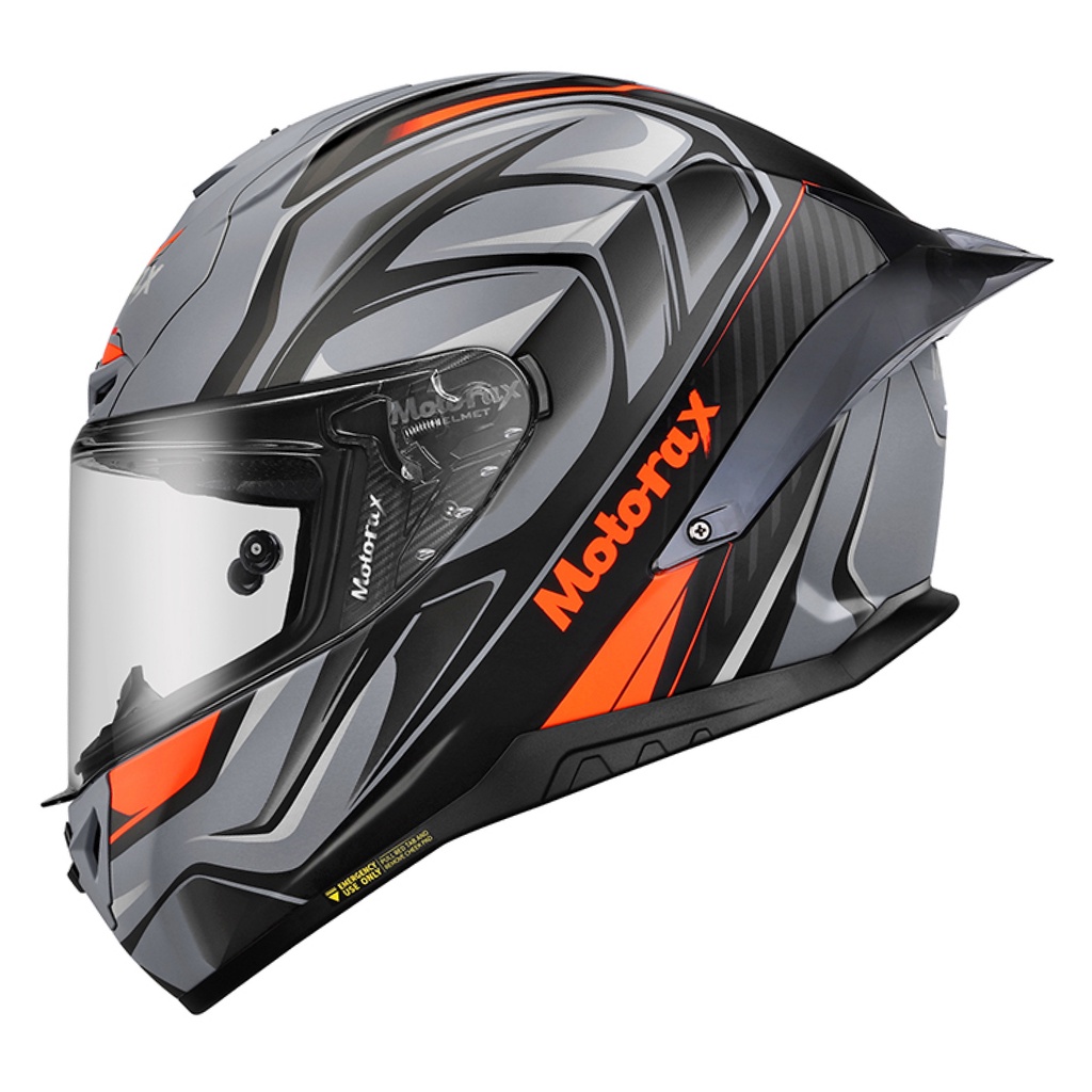 [安信騎士] Motorax R50s 彩繪 CODE 代碼 消光灰 亮光灰 全罩式 安全帽 摩雷士 大鴨尾 競技 | 蝦皮購物
