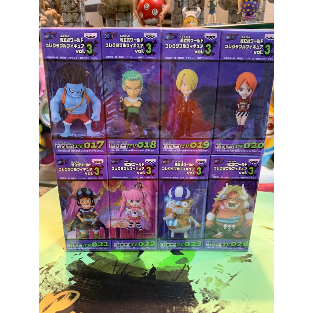 ⚡️海賊棒棒堂⚡️海賊王 日版金證 WCF VOL.3 恐怖三桅帆船篇 8款 惡夢魯夫 歐斯 培蘿娜【現貨】全新 | 蝦皮購物