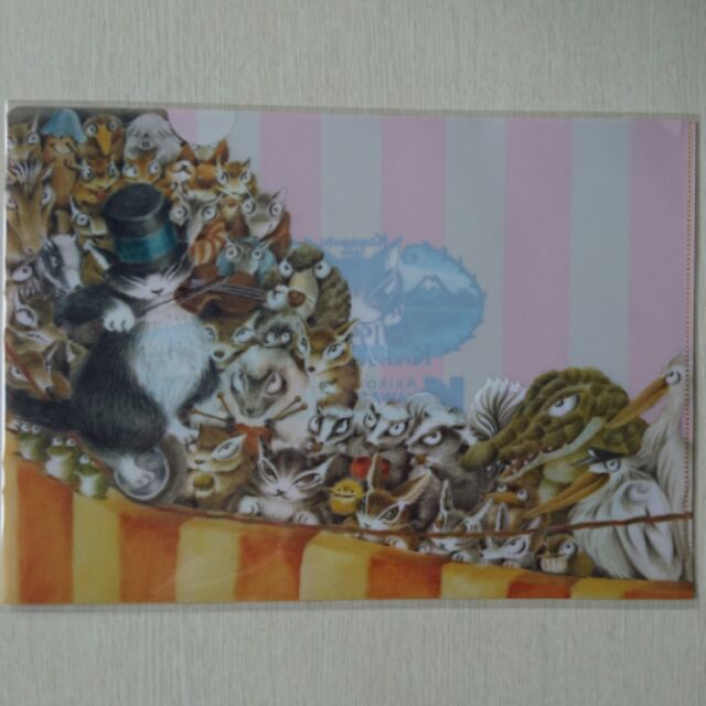 日本河口湖木ﾉ花美術館限定瓦奇菲爾德Wachifield Dayan達洋貓 L型A4雙面資料夾 | 蝦皮購物