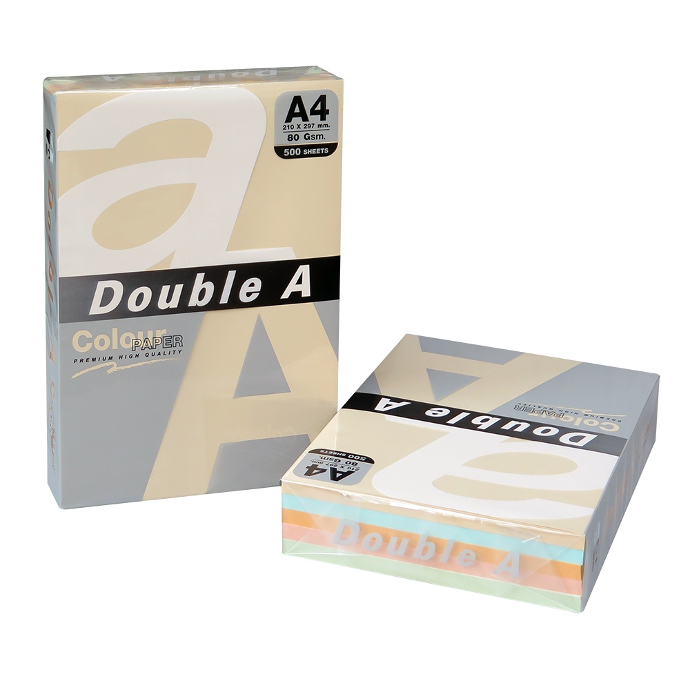 【史代新文具】Double A 五色多功能紙 A4/80P (500張/包) | 蝦皮購物