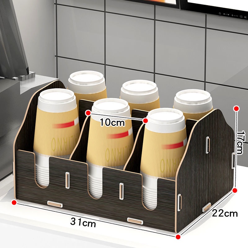紙杯架 杯架 飲料杯架 杯子收納 置杯架 咖啡杯架 杯子架 外帶杯架 杯子收納盒 木頭杯架 吸管收納 吸管收納盒 吸管架 | 蝦皮購物