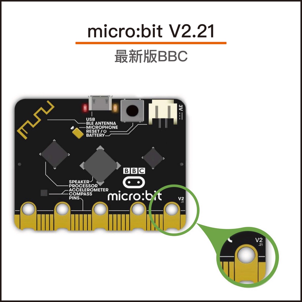 【樂意創客官方店】《附發票》新版 micro:bit V2.21 編程入門開發板 BBC 微控制器 microbit | 蝦皮購物 【樂意創客官方店】《附發票》新版 micro:bit V2.21 編程入門開發板 BBC 微控制器 microbit | 蝦皮購物
