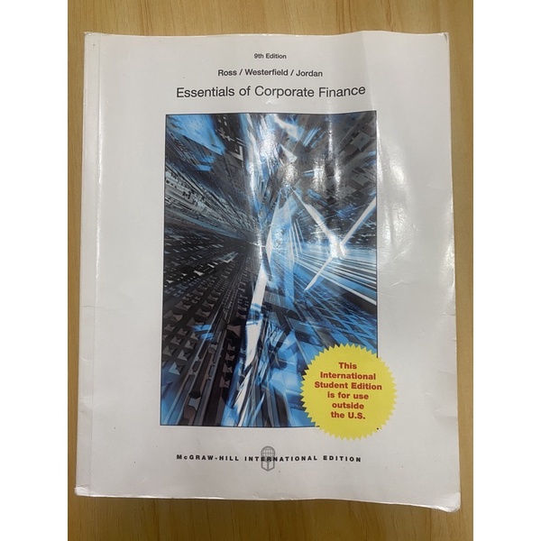 (二手書)財務管理課本第九版/ Ross-Essentials of Corporate Finance | 蝦皮購物