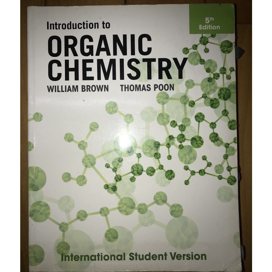 Intro. to Organic Chemistry, Brown Poon, 5e | 蝦皮購物