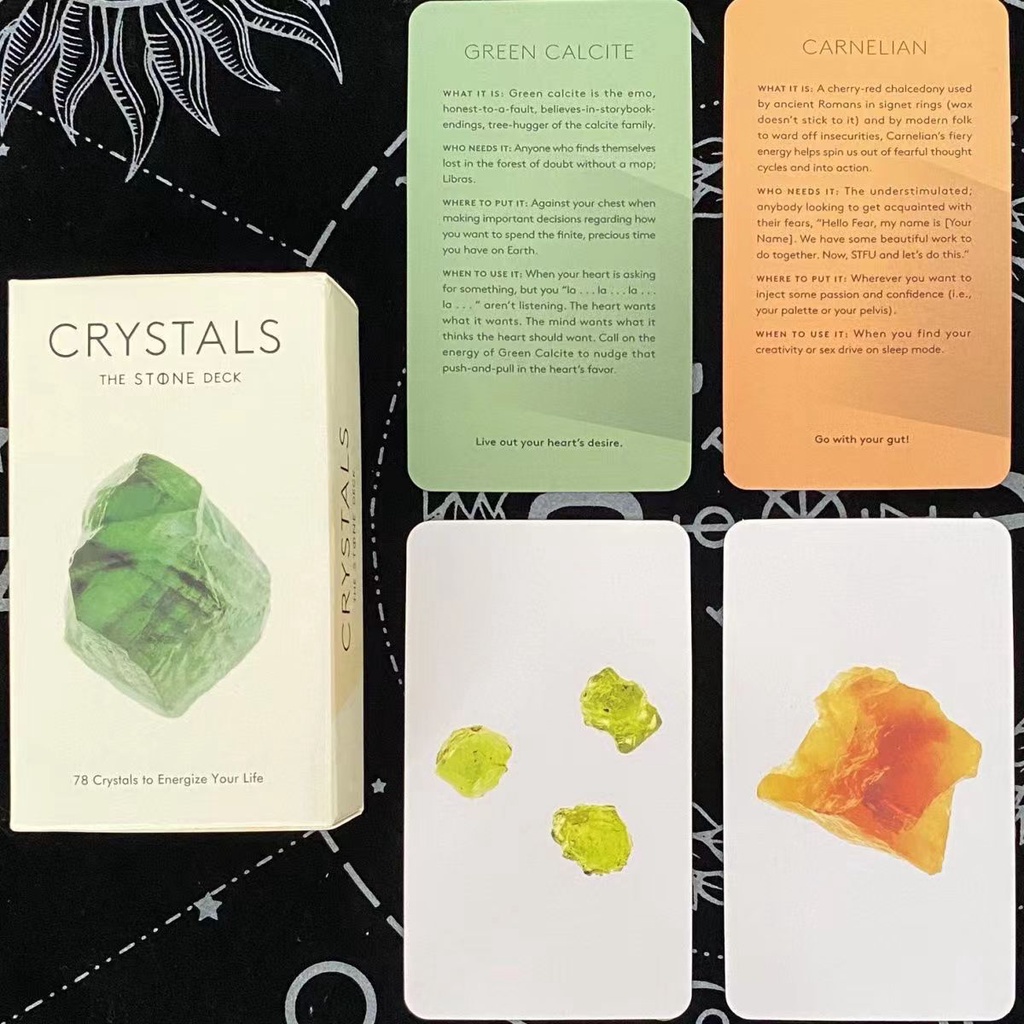 「寶時玄境」石頭水晶卡 贈中文翻譯 The Stone Crystals Deck 英文訂製牌卡 桌遊 | 蝦皮購物