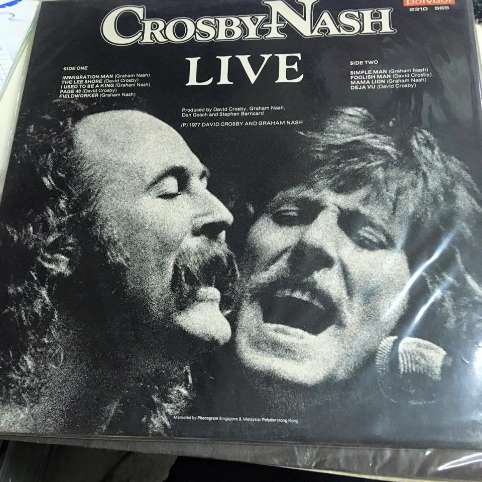 CSN 黑膠 全新唱片LP Crosby Nash Live David Crosby / Graham Nash | 蝦皮購物