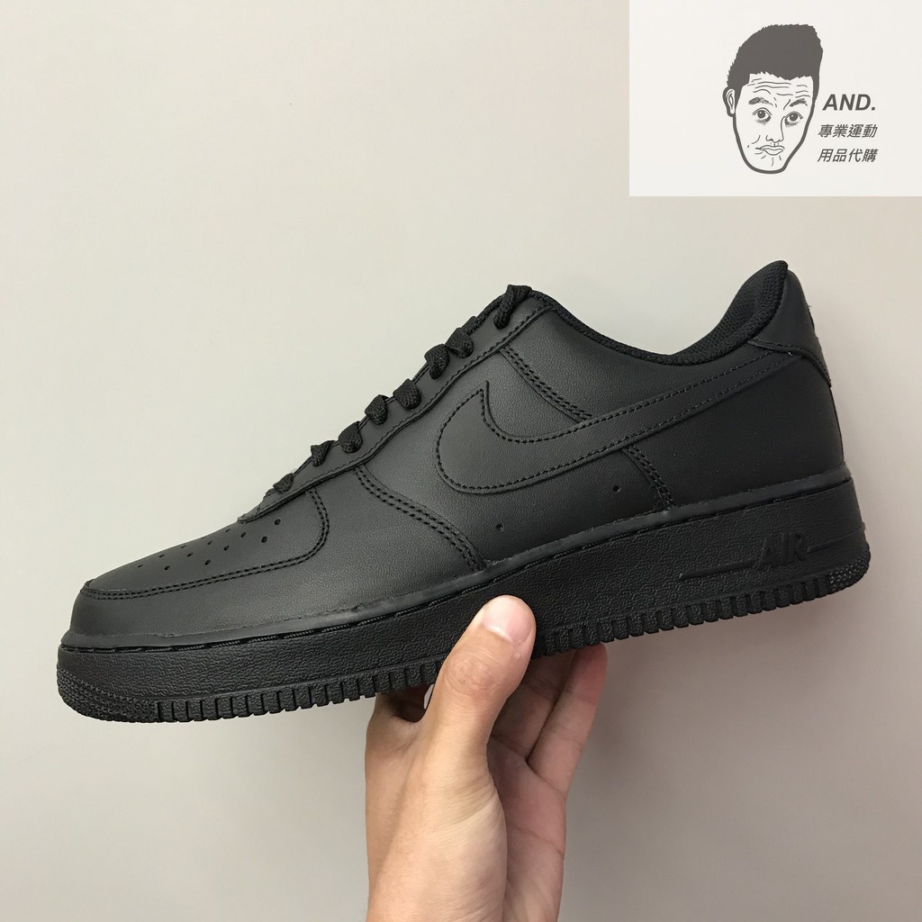 【AND.】NIKE AIR FORCE 1 AF1 全黑 百搭 鐵牌 滑版 運動休閒 男款 315122-112 | 蝦皮購物