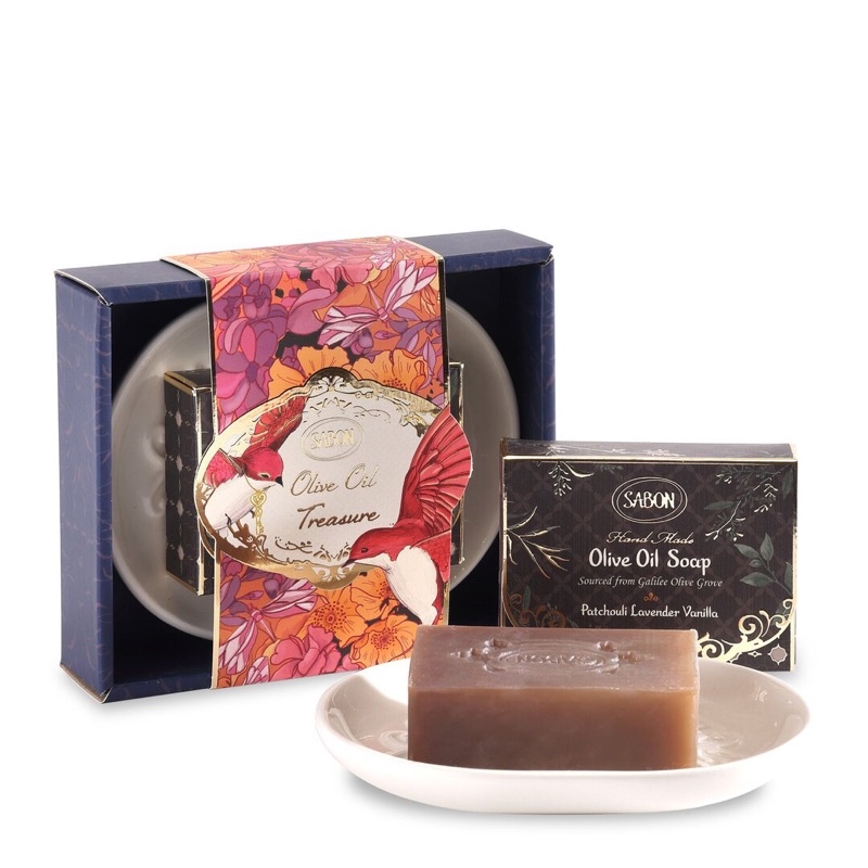 SABON 25週年經典橄欖油香氛皂組 限量精油皂100克 +手工製陶瓷肥皂盤 原價1580 | 蝦皮購物