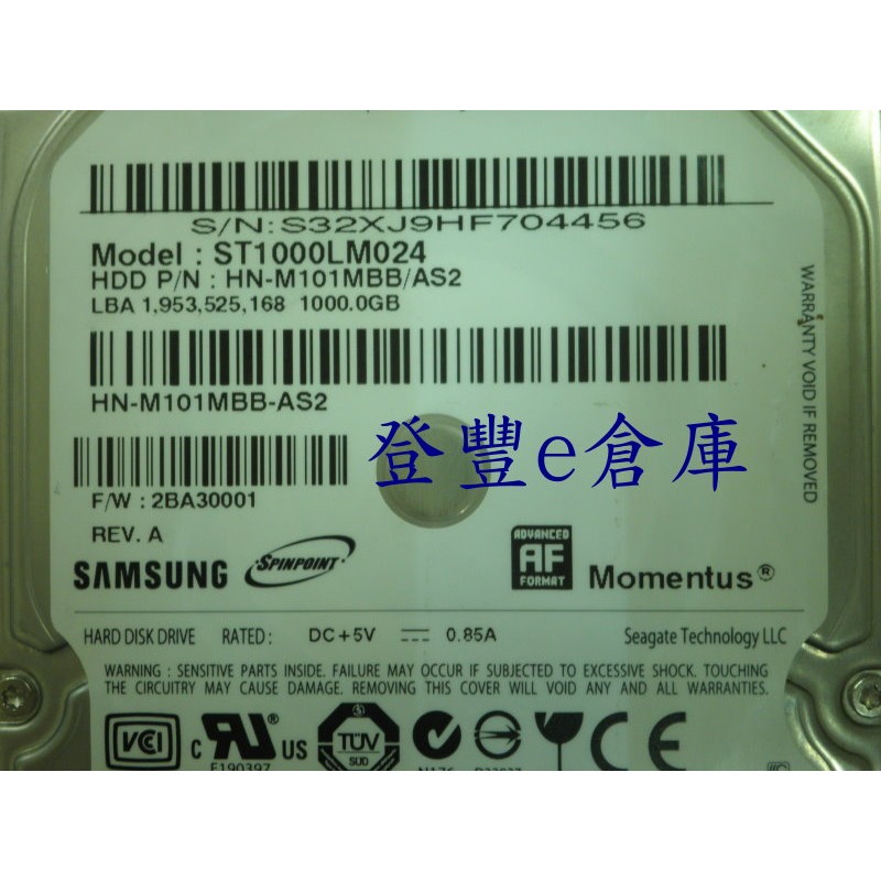 【登豐e倉庫】 YF22 Samsung ST1000LM024 1TB SATA2 筆電 硬碟 | 蝦皮購物