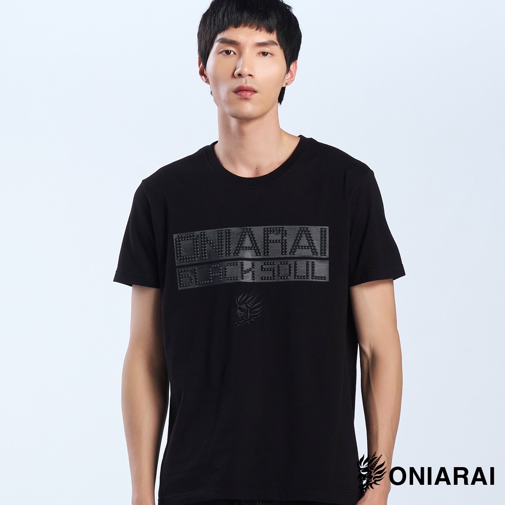 BLUE WAY 鬼洗 ONIARAI-黑魂重工鋼印側鬼短TEE(黑) | 蝦皮購物
