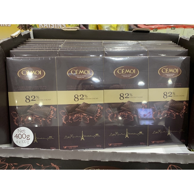 COSTCO CÉMOI 82%黑巧克力 100公克 X 6入 #133667 | 蝦皮購物