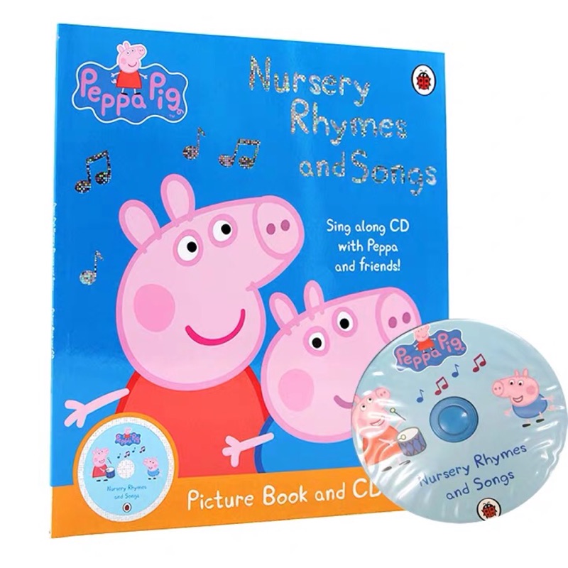 現貨+預購-英文原版Ladybird出版 Peppa Pig佩佩豬Nursery Rhymes and Songs附CD | 蝦皮購物