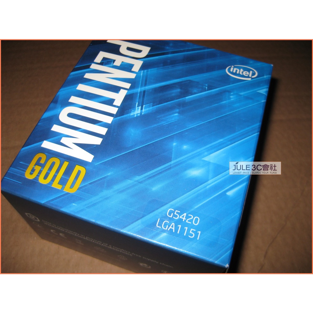 JULE 3C會社-Intel Pentium GOLD G5420 九代/雙核/3.8G/4M/庫存/全新風扇 CPU | 蝦皮購物