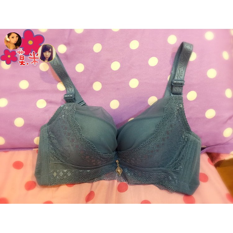 蕾絲夢幻藍薄杯性感胸罩-80B(36B) $269 | 蝦皮購物