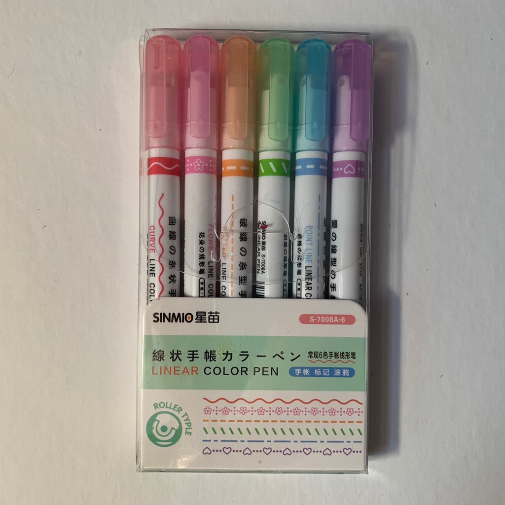 SINMIO星苗 常規手帳線形筆(6入) | 蝦皮購物