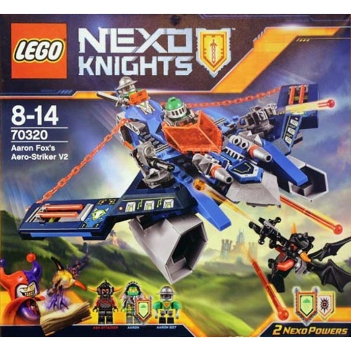 【積木樂園】樂高 LEGO 70320 Nexo Knights 未來騎士團系列 阿隆的空襲戰鬥機 V2 | 蝦皮購物