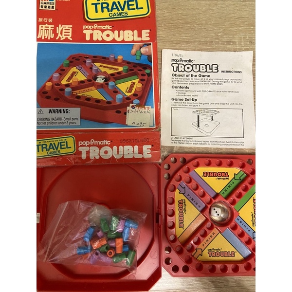 MB Trouble 麻煩跳棋 Board Game | 蝦皮購物