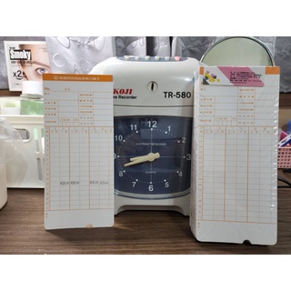 二手 台灣製 KOJI TR-580 數位指針式 六欄打卡鐘 | 蝦皮購物