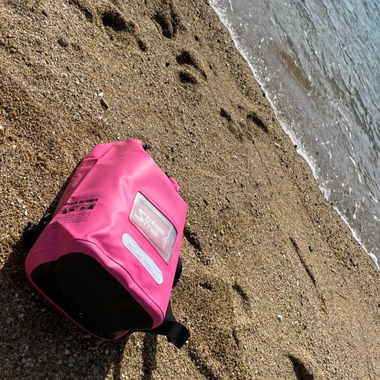 日本Stream Trail 戶外防水包/10L方塊圓桶包Dry Cube 10L玫瑰紅Rosy後背包-下雨登山騎車必備 | 蝦皮購物