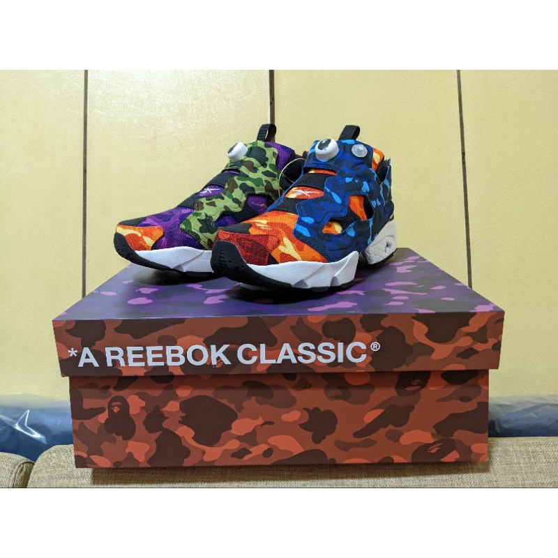 US11全新現貨 Reebok PUMP fury x BAPE 2022全新聯名配色 Q47370 APE | 蝦皮購物