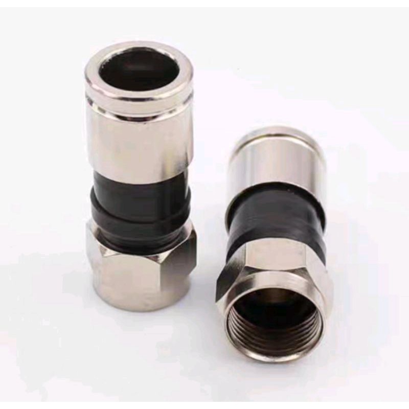 擠壓接頭 5C 7C RG6U RG11 防水接頭 F頭 公頭 同軸電纜接頭 | 蝦皮購物