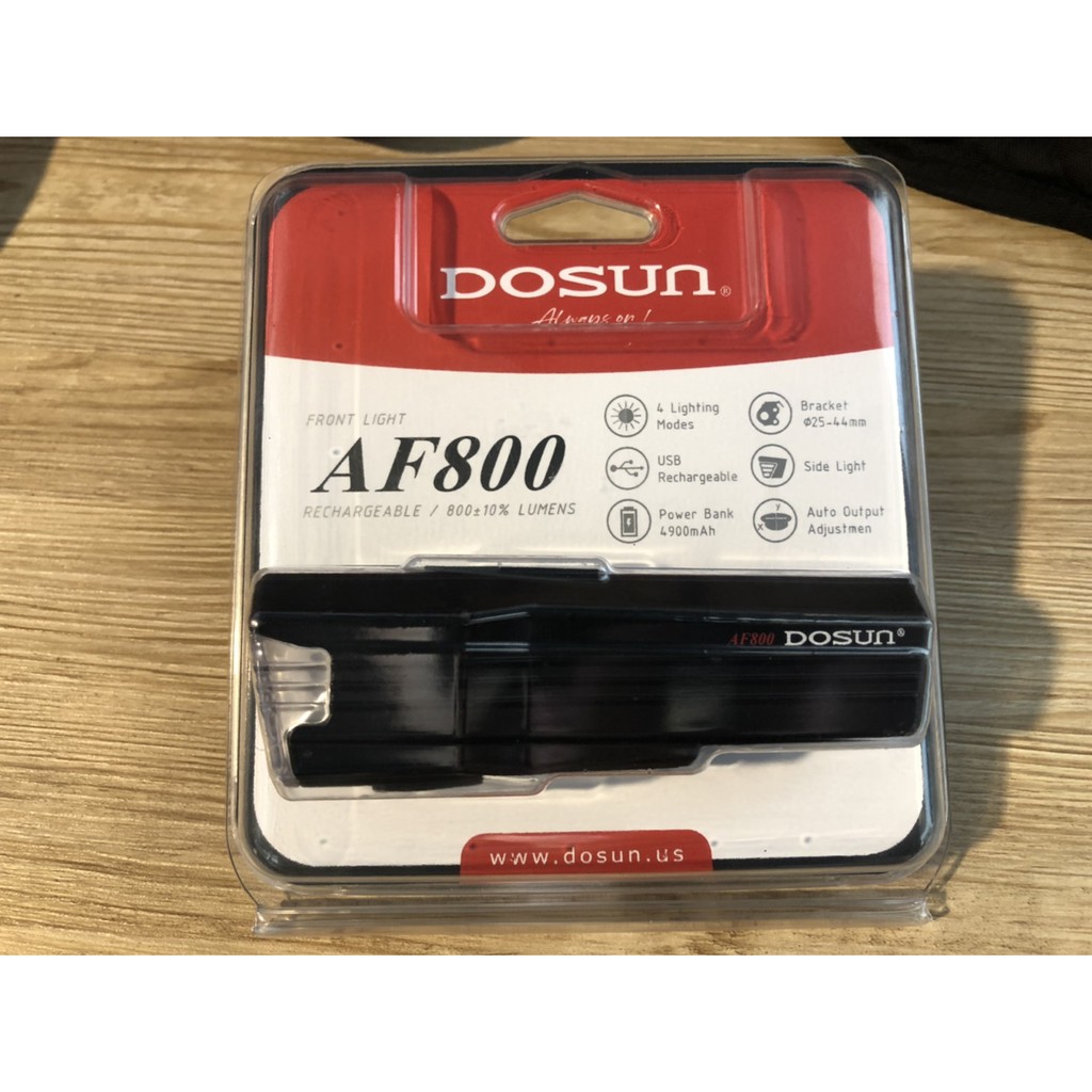 (八成新少用) DOSUN AF800 自行車前燈 USB充電款 | 蝦皮購物