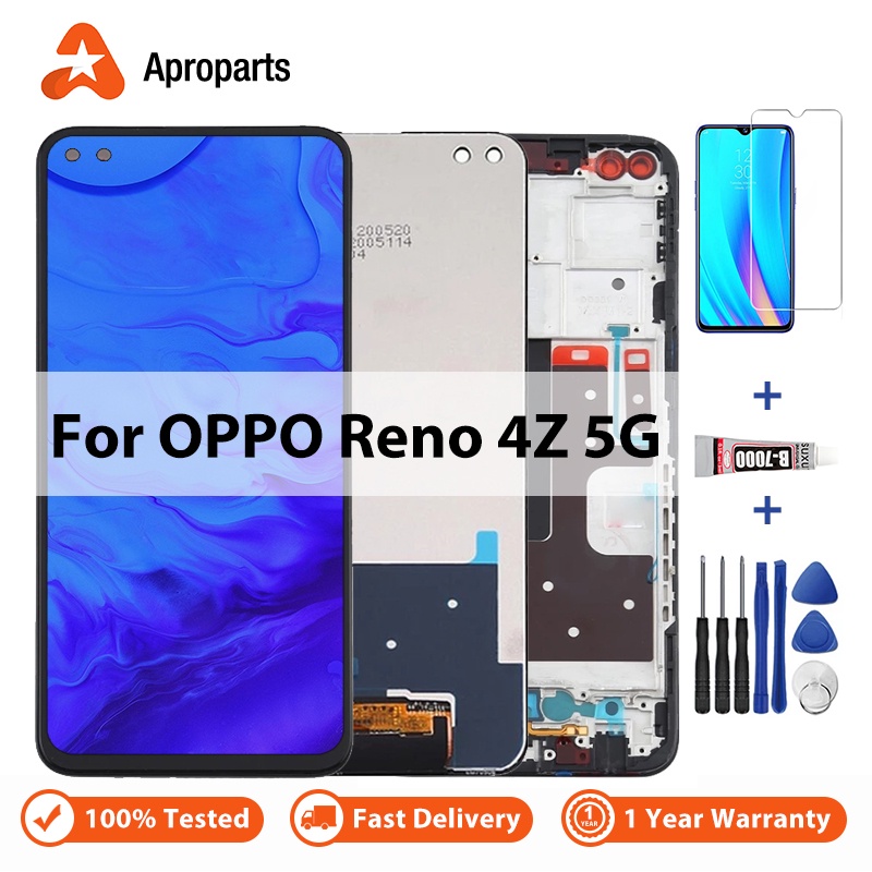 6.57" 適用於 OPPO Reno4 Z 5G CPH2065 LCD 顯示屏觸摸屏數字化儀組件 Reno 4 Z | 蝦皮購物