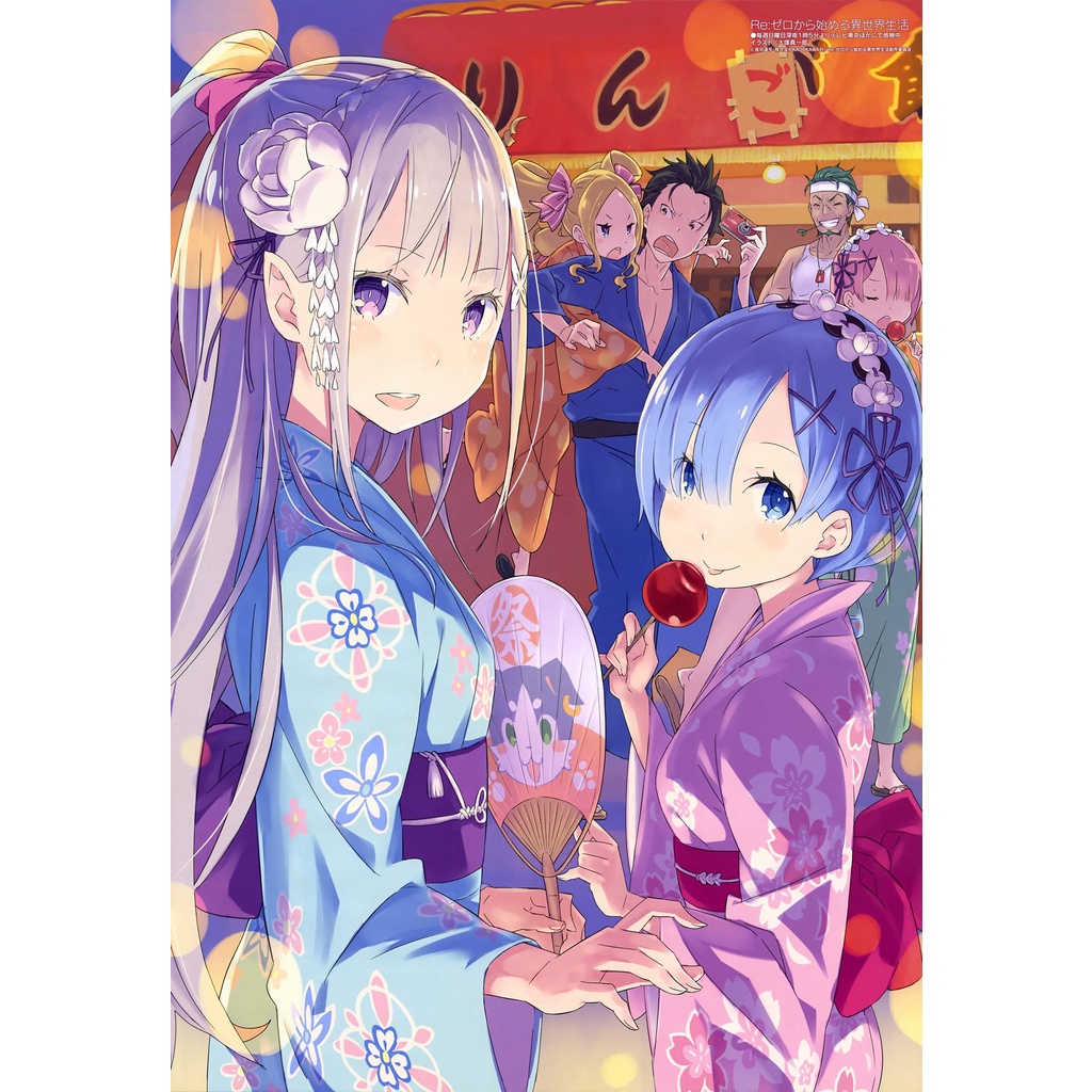 RE0 從零開始的異世界生活 動漫掛軸 掛畫 雷姆 拉姆 艾蜜莉亞·動漫周邊掛畫 | 蝦皮購物