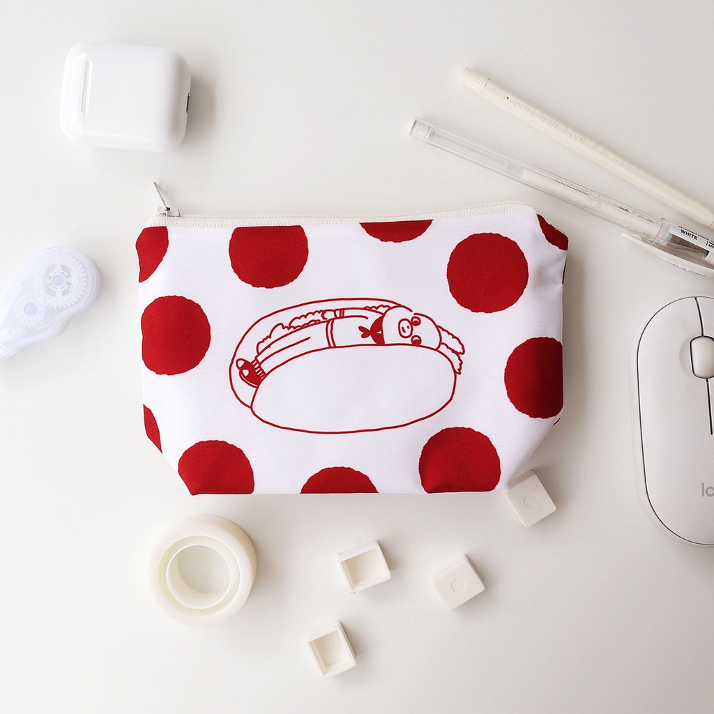 Yabee！開心動物園！兔兔熱狗堡化妝包 | 蝦皮購物