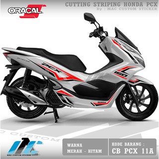 Putih CB-PCX-11 PCX 白色切割貼紙 PCX 條紋切割 PCX 白色 CB PCX 11 貼紙 | 蝦皮購物