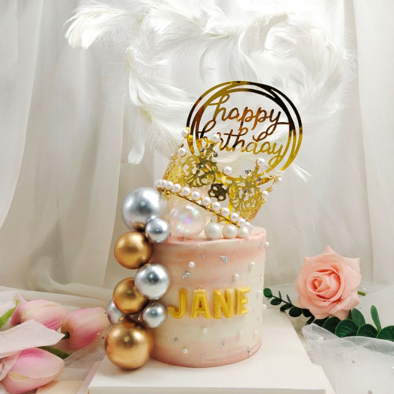 【yami_cake】台北客製化蛋糕 網美蛋糕 台北 中正 萬華 生日 慶生 蛋糕 奶油霜蛋糕 皇冠 奢華 浮誇 | 蝦皮購物