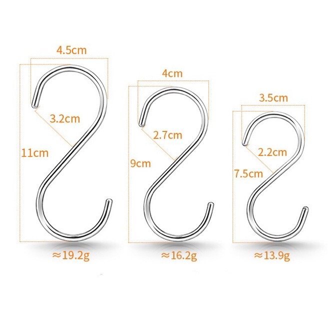 【susumy】ST S形掛勾 S掛勾 不鏽鋼廚房衛浴掛勾 衣帽掛鉤 門後掛勾 雙掛勾 | 蝦皮購物