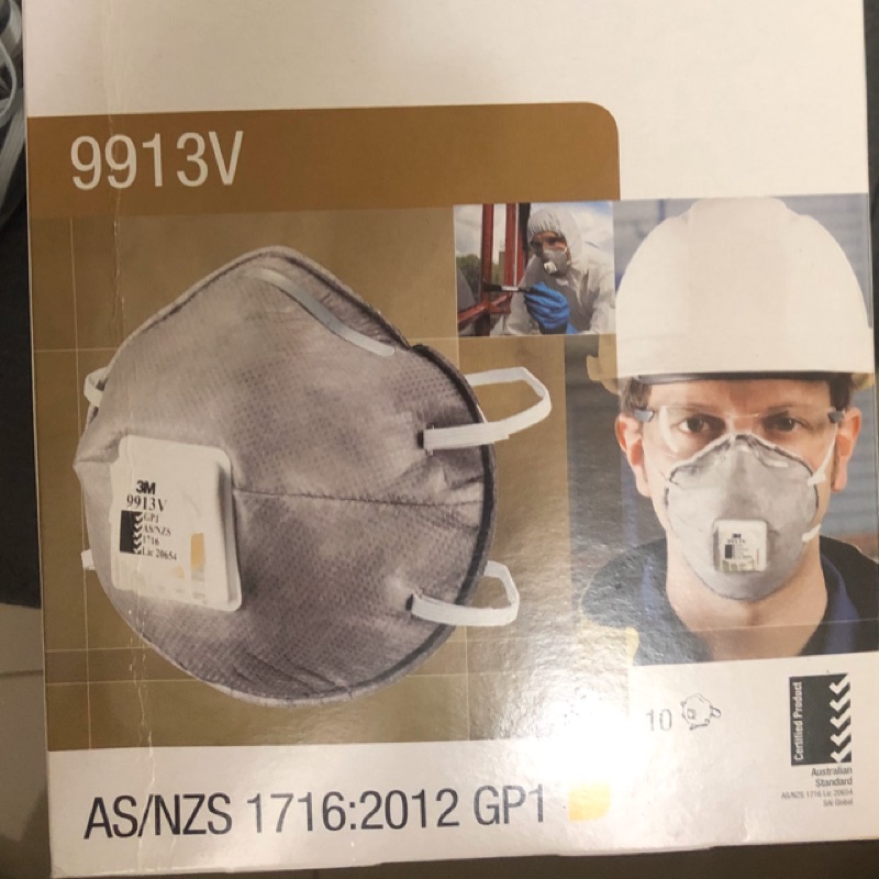 3M 9913V口罩10入，附氣閥，頭戴式口罩，N95 | 蝦皮購物
