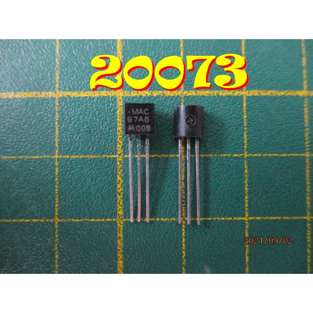 【全冠】MOTOROLA MAC97A6 TO92 Thyristors TRIAC 三端雙向可控矽開關『25個/拍』 | 蝦皮購物