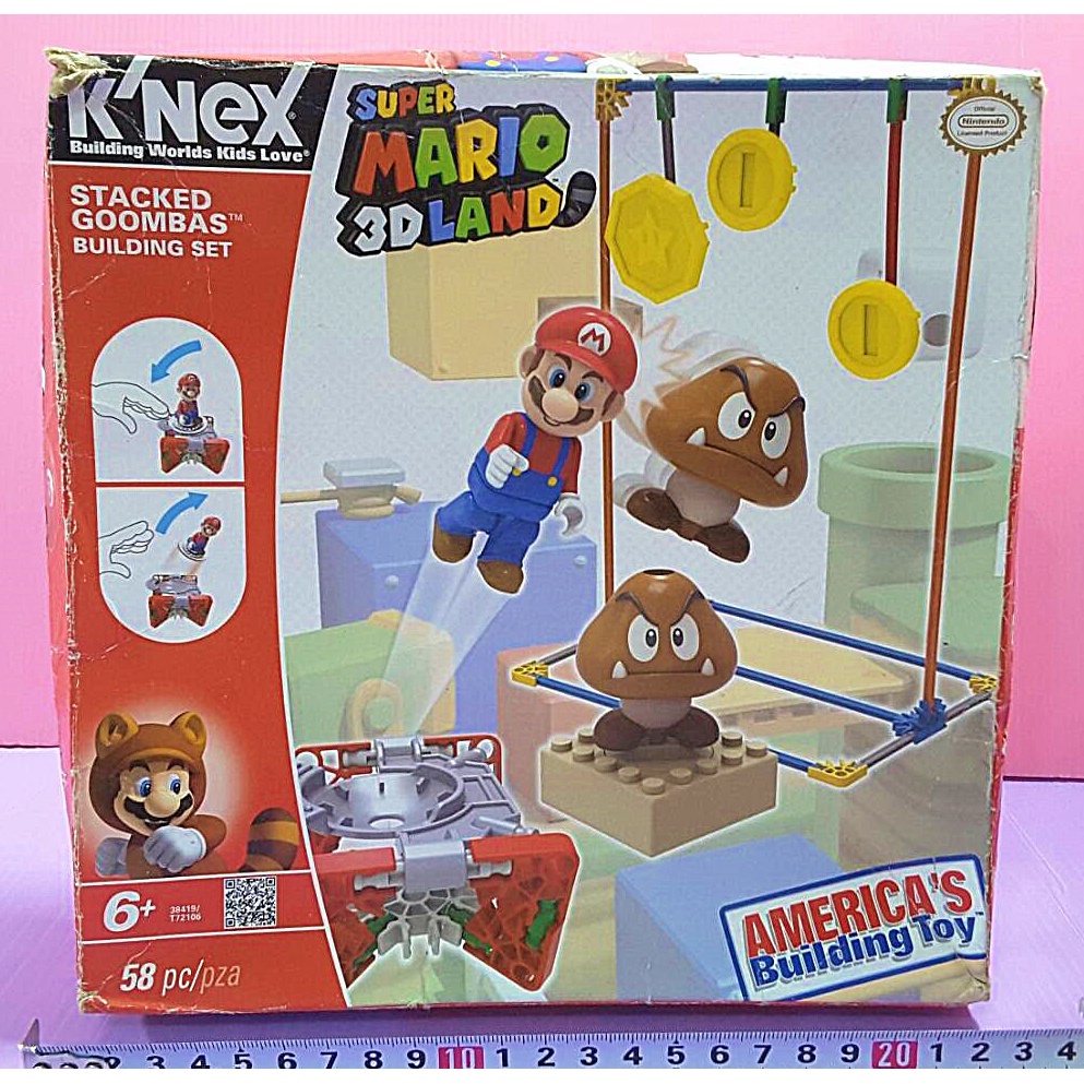 【Mika】美國 KNEX 超級瑪莉歐 堆蘑菇（全新，盒損請不介意再下標）Super Mario 3D立體 互動場景 | 蝦皮購物
