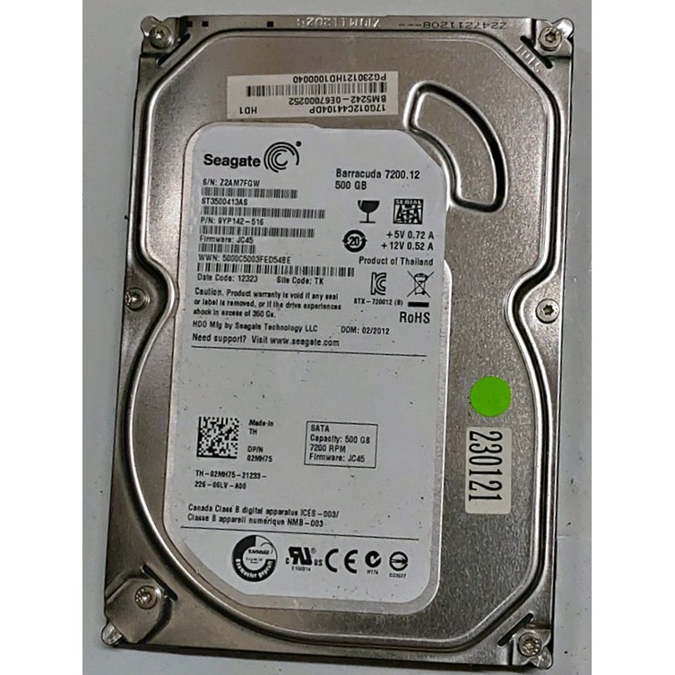 SEAGATE BARRACUDA 7200.12 500G | 蝦皮購物