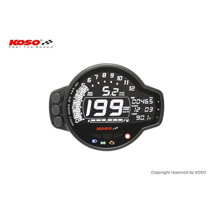 【杰仔小舖】KOSO MS-01多功能數位碼表,適用:FORCE/FORCE155,空燃比跟缸頭溫度皆能完美偵測顯示 | 蝦皮購物