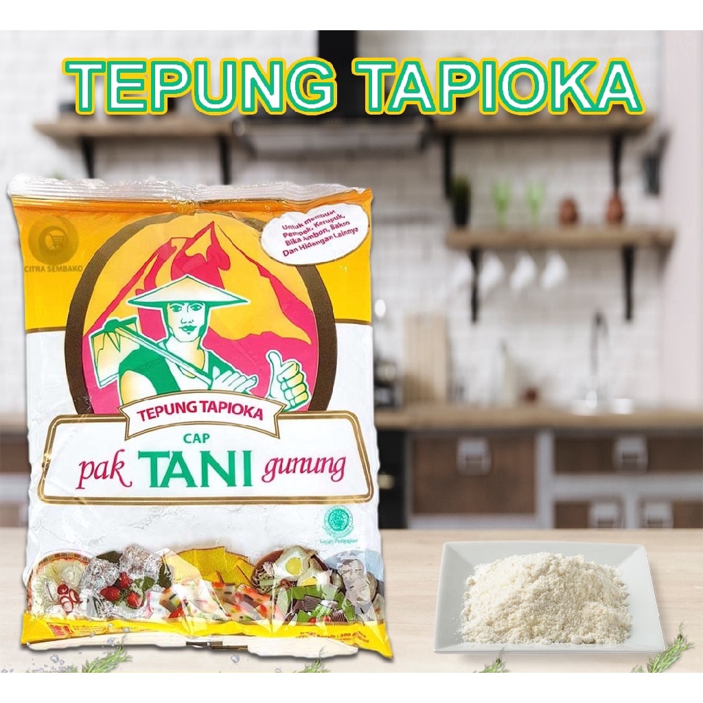 Tepung Tapioka Pak Tani Gunung 500 Gram | 蝦皮購物
