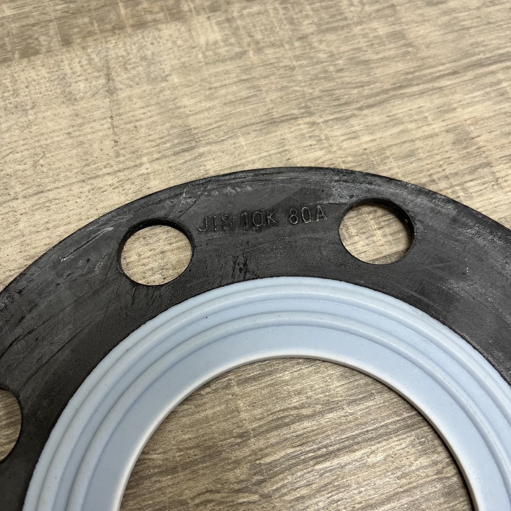 鐵氟龍墊片 JIS 10K 80A 3” PTFE+EPDM 法蘭墊片 橡膠墊片 | 蝦皮購物